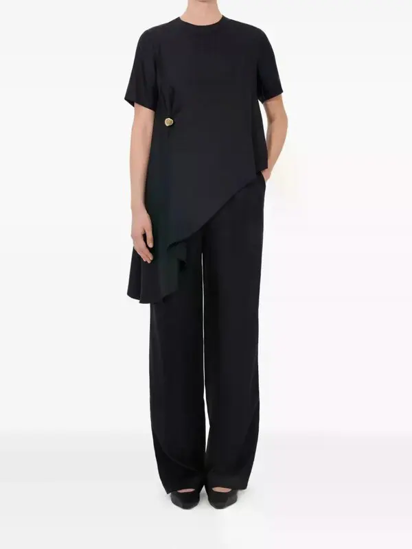Loulou De Saison Madea Asymmetric Top - Black