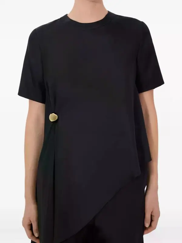Loulou De Saison Madea Asymmetric Top - Black