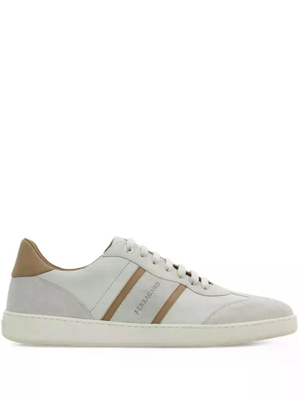 FERRAGAMO Panelled Low Top Sneakers - Blue