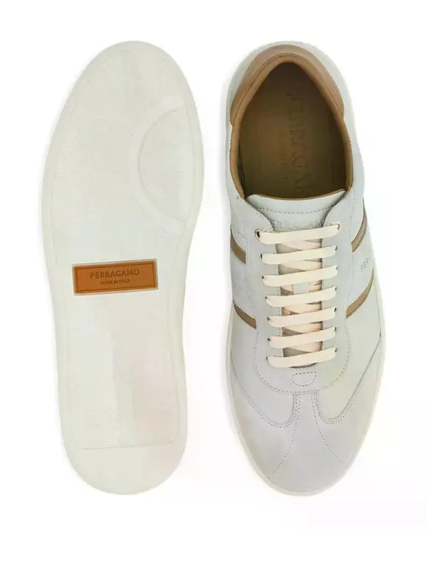 FERRAGAMO Panelled Low Top Sneakers - Blue