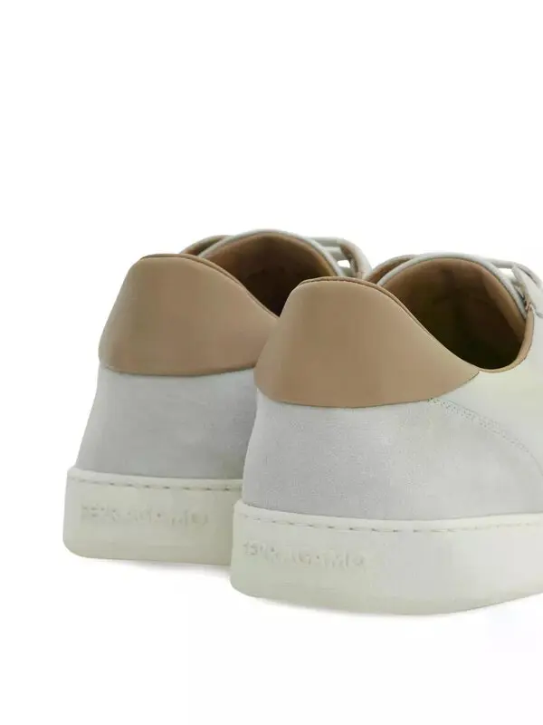 FERRAGAMO Panelled Low Top Sneakers - Blue