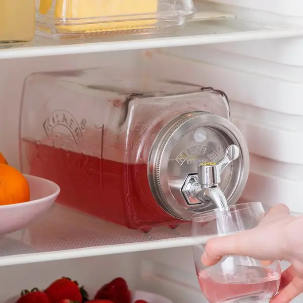 KILNER Glass Fridge Dispenser, 102 Oz
