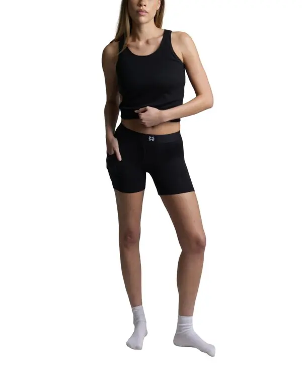 WOXER Pima Cotton Ribbed Tank Top - Black