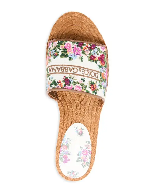 Dolce & Gabbana Espadrille Slides