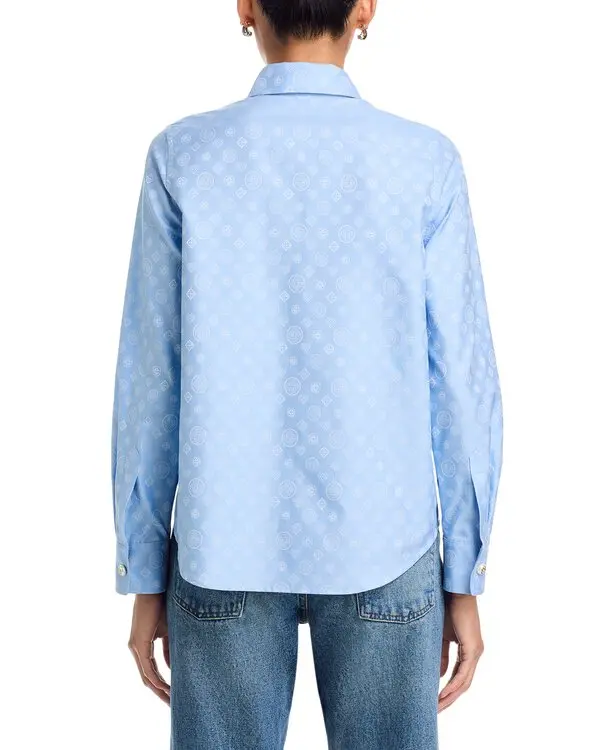 Casablanca Monogram Shirt - Blue Monogram