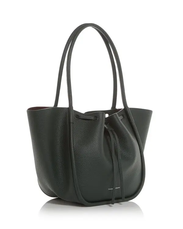 Proenza Schouler Large Ruched Leather Tote - Bottle