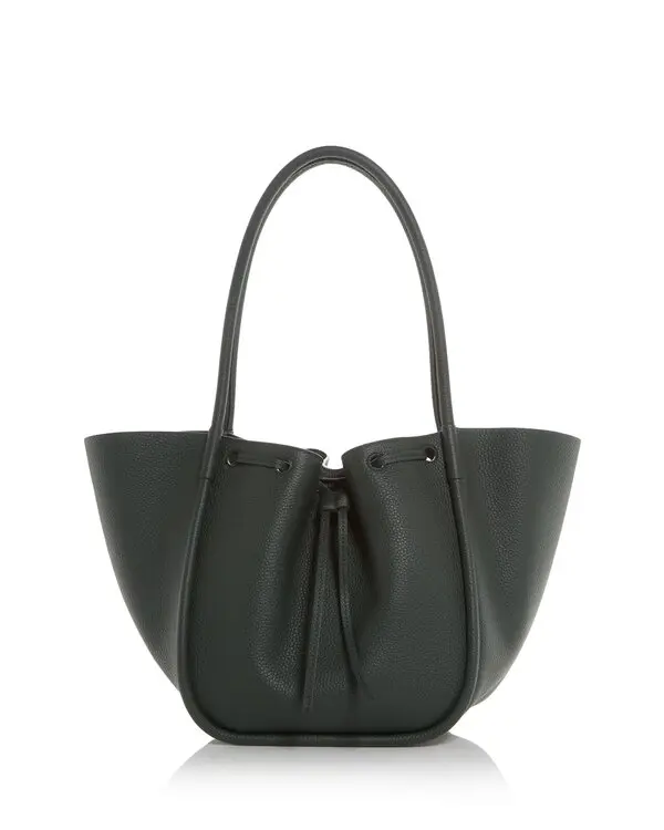 Proenza Schouler Large Ruched Leather Tote - Bottle