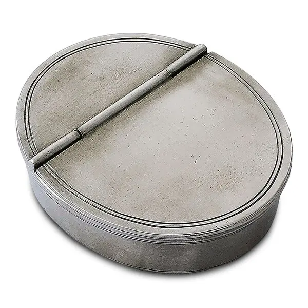 MATCH Pewter Lidded Cigar Ash Tray - No Color