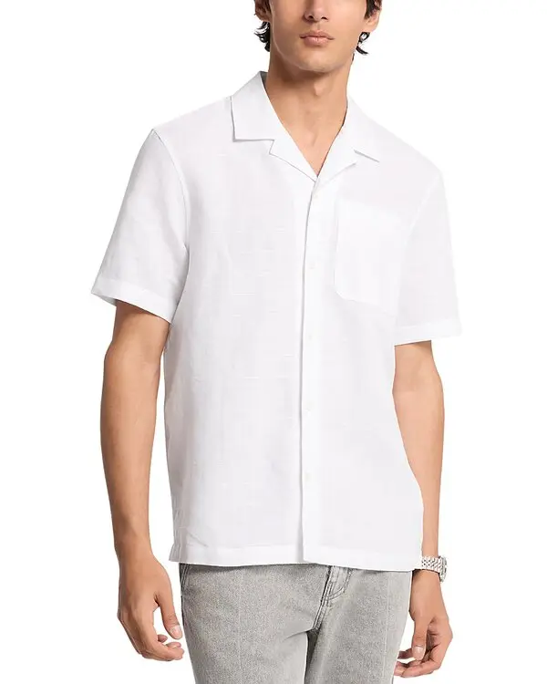 Michael Kors Relaxed Fit Camp Shirt - White