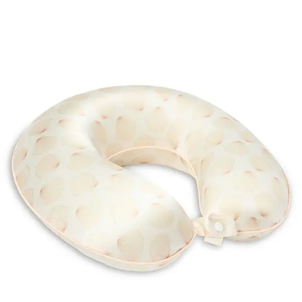 Gingerlily X Memo Press Seashells Silk Travel Neck Pillow - Seashell