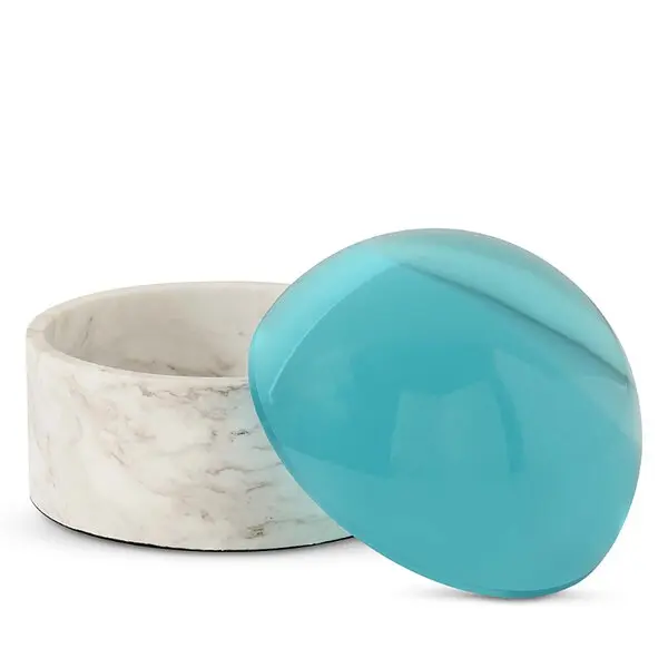Jonathan Adler Medium Globo Box Aqua