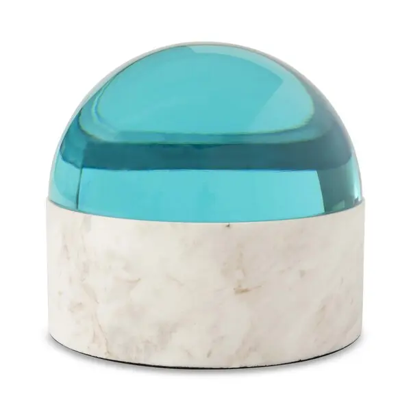 Jonathan Adler Medium Globo Box Aqua