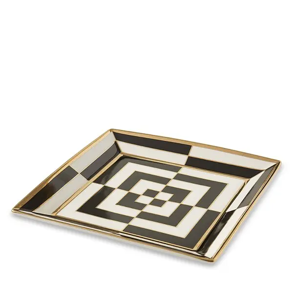 Jonathan Adler Op Art Square Serving Tray - No Color