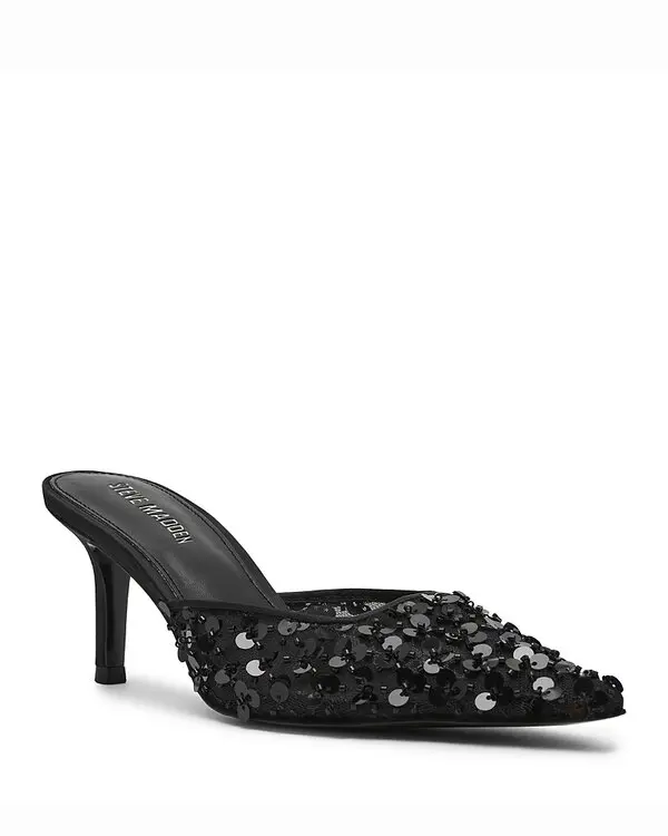 Steve Madden Alexi Sequin Embellished Mules