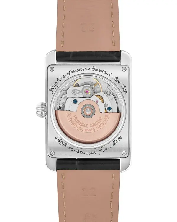 FREDERIQUE CONSTANT Classics Carree Moonphase Watch - White/blue