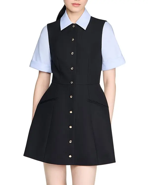 Sandro Two In One Mini Dress