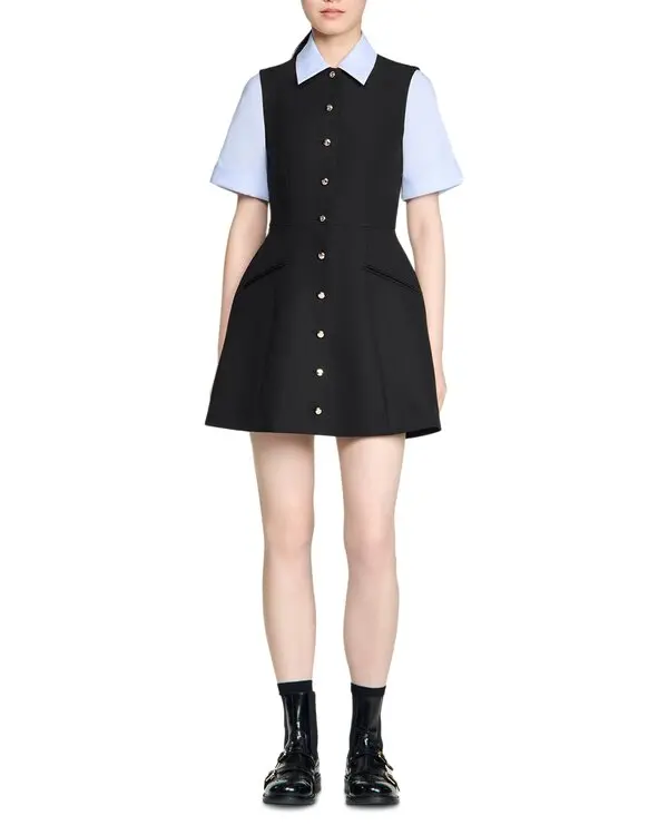 Sandro Two In One Mini Dress