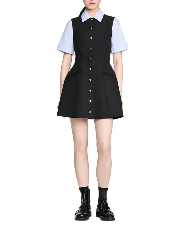 Sandro Two In One Mini Dress