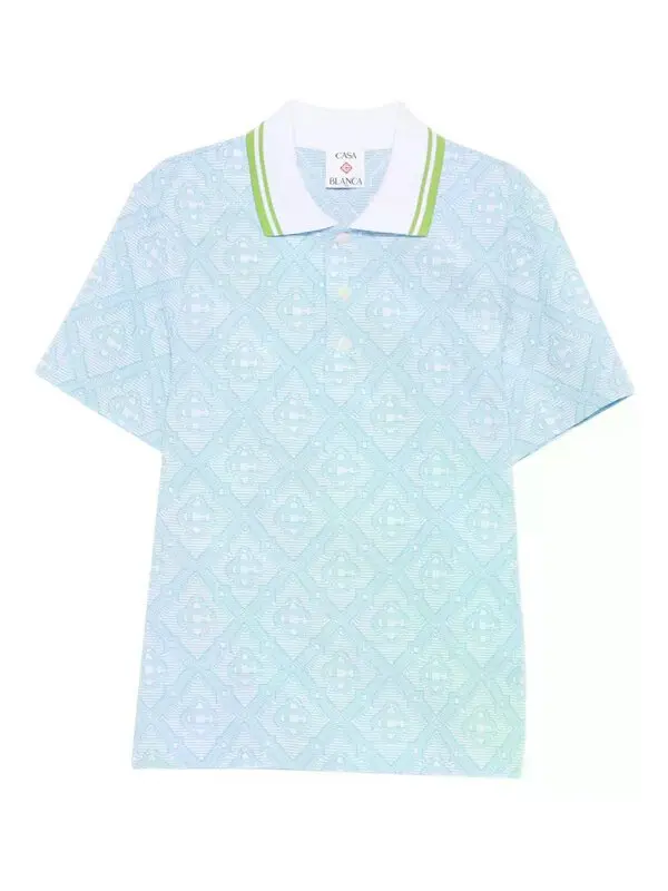 Casablanca Logo-pattern Polo Shirt