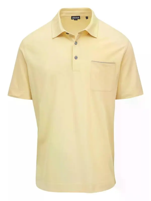 Zegna Pocket Short-sleeve Polo Shirt - Yellow