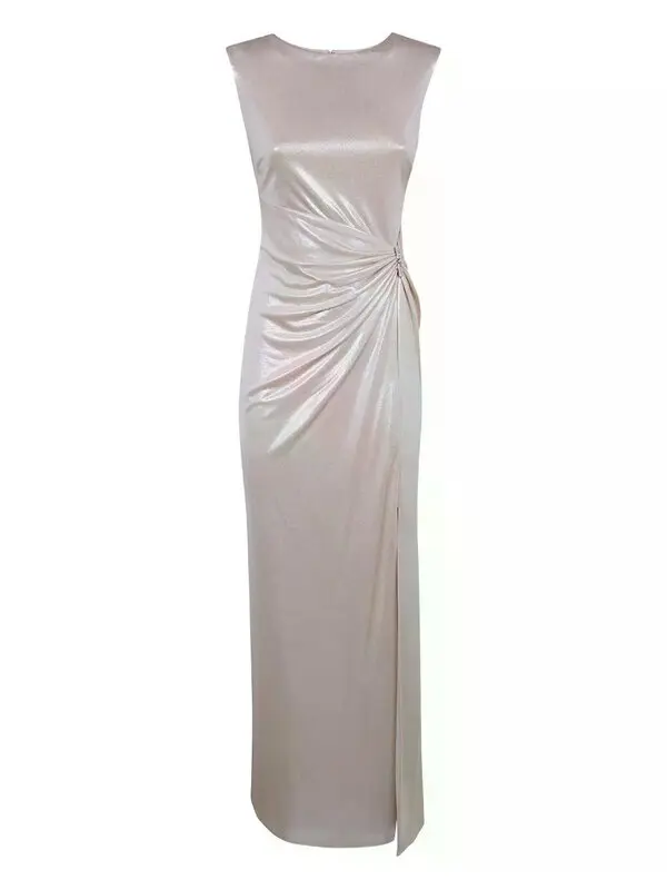Ralph Lauren Ruched Embellished Dress - Neutrals
