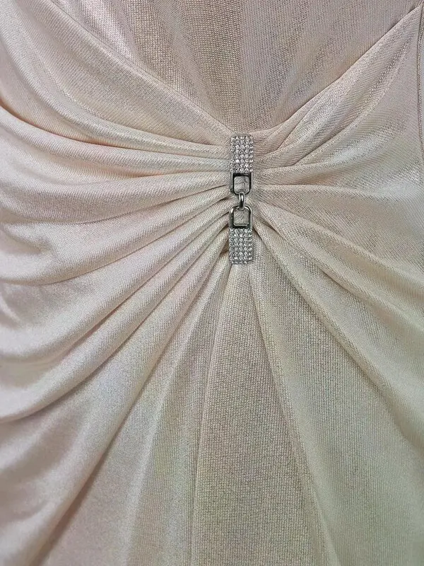 Ralph Lauren Ruched Embellished Dress - Neutrals