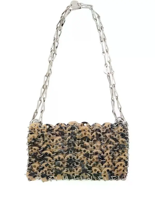 Rabanne Disc-chain Shoulder Bag - Neutrals