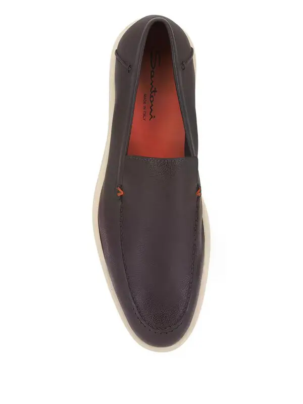 Santoni Stitch-detail Loafers