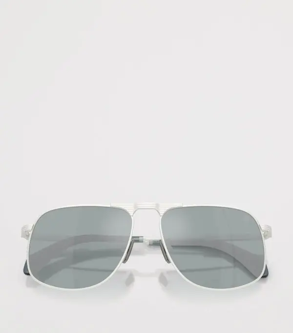 Moncler Vitessa Aviator Sunglasses - Silver
