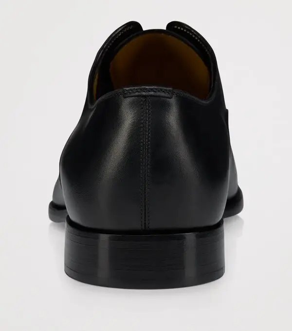 Christian Louboutin Alpha Male Calfskin Oxford Shoes - Black | Editorialist