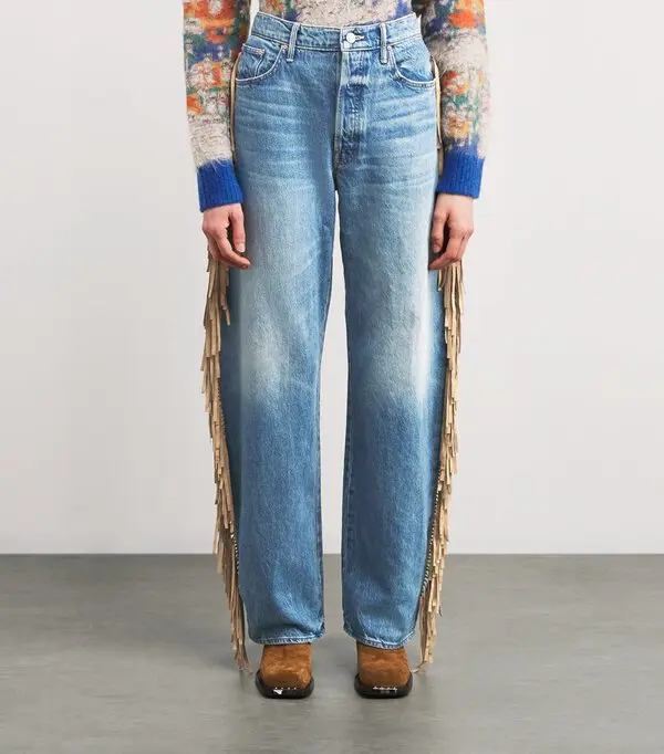 MOTHER The Half-pipe Fringe Jeans