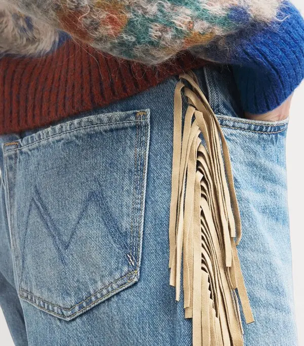 MOTHER The Half-pipe Fringe Jeans