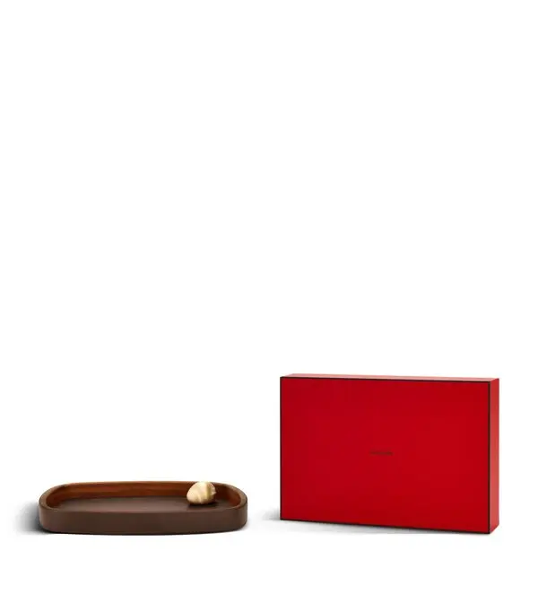 Assouline Leather Pebble Trinket Tray