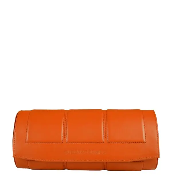 BUBEN & ZORWEG Leather Three-watch Case - Orange