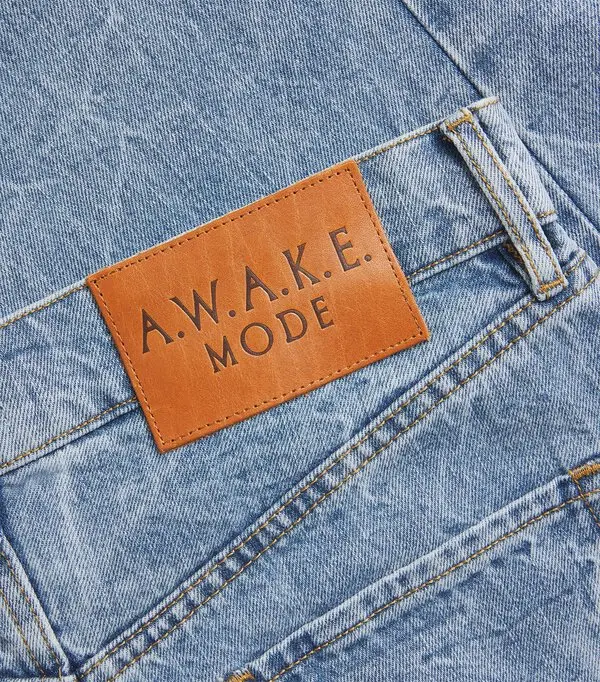 A.W.A.K.E. Mode Distressed Balloon Jeans