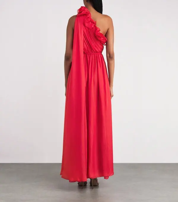 leo lin red dress LEO LIN Rosario Floral Appliqu Mini Dress
