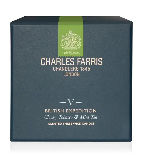 CHARLES FARRIS British Expedition Scented Candle - Blue