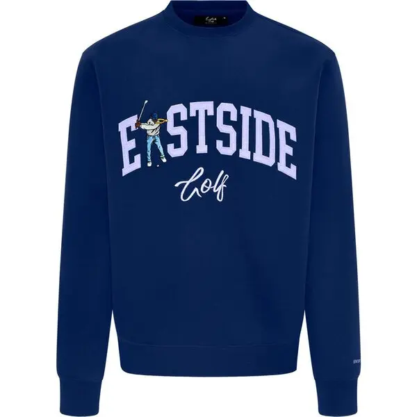 EASTSIDE GOLF Luxe Fleece Logo Appliqué Crewneck Sweatshirt