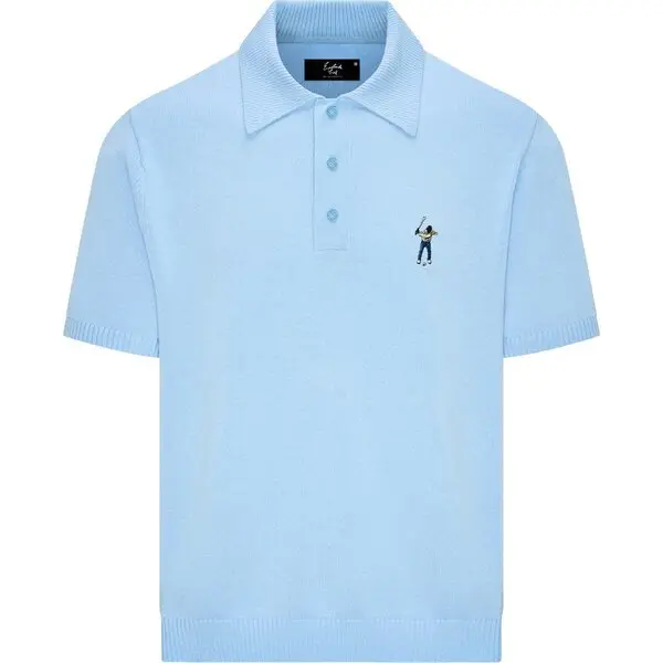 EASTSIDE GOLF Polo Sweater - Brunnera Blue