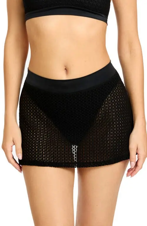 Robin Piccone Cover-up Miniskirt - Black