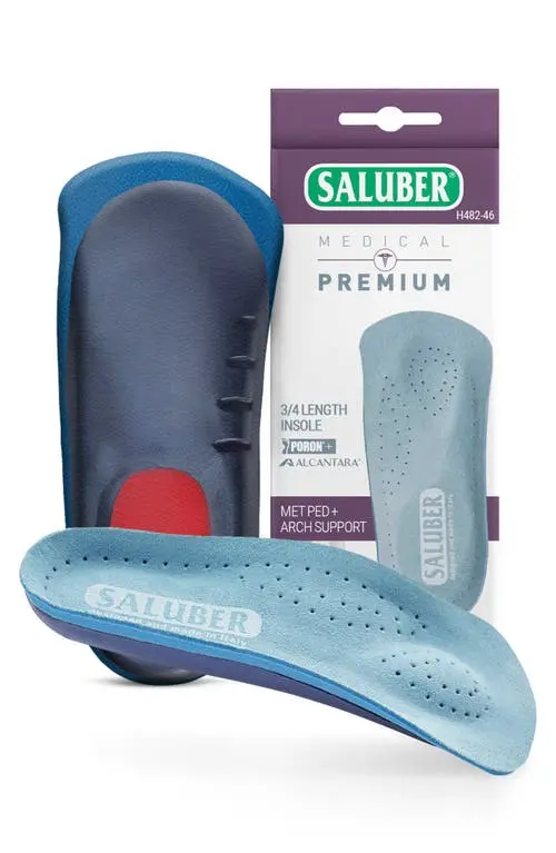 SALUBER Premium Three-quarter Length Orthotic Insole - Blue