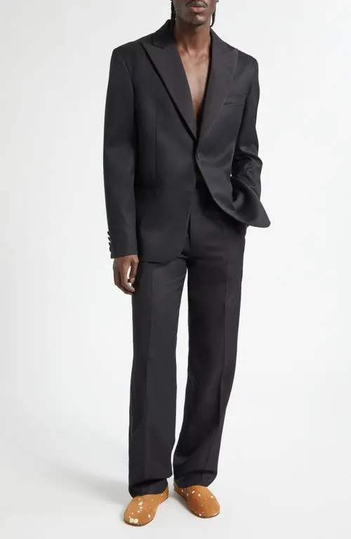 JW Anderson Peak Lapel Wool Tuxedo Jacket