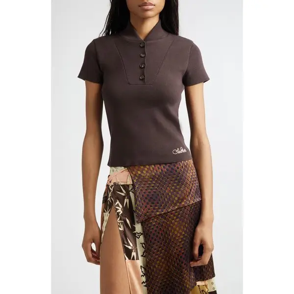 SIEDRES Mollie Embroidered Logo Cotton Polo
