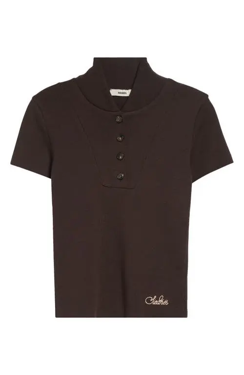 SIEDRES Mollie Embroidered Logo Cotton Polo