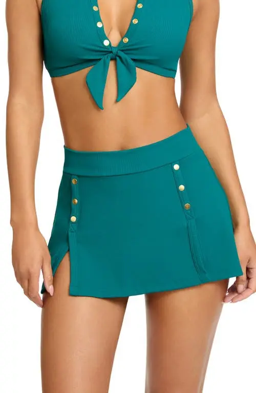 Robin Piccone Swim Cover-up Skirt - Cerulean