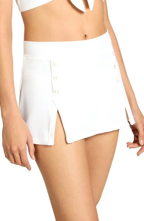 Robin Piccone Swim Cover-up Skirt - White