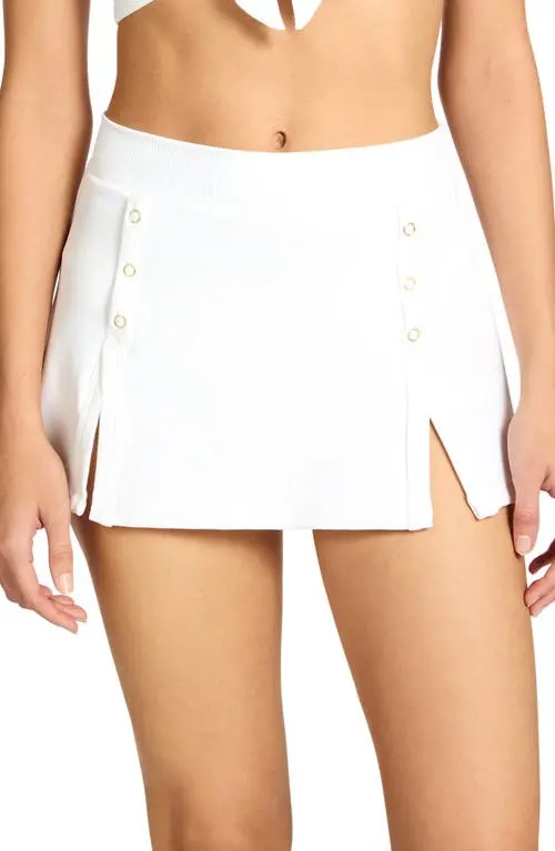 Robin Piccone Swim Cover-up Skirt - White