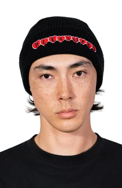 PLEASURES Hearts Beanie