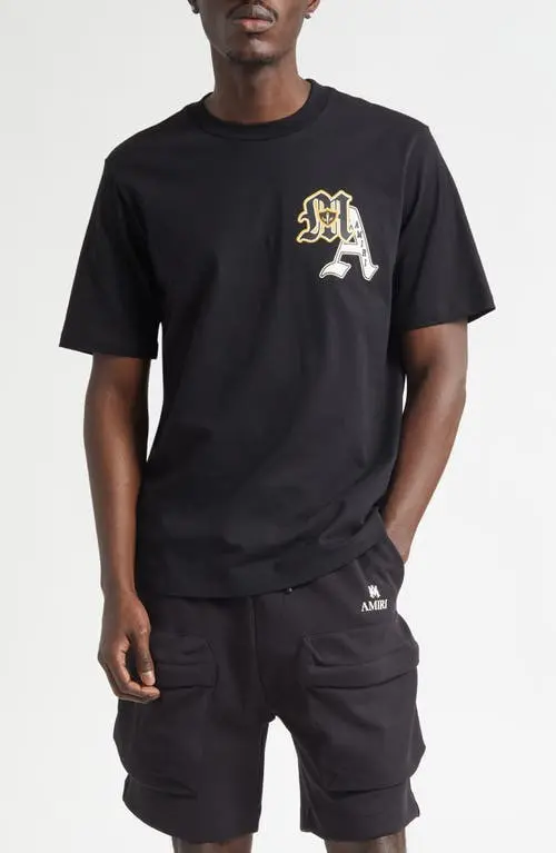 Amiri Varsity Patch T-shirt - Black