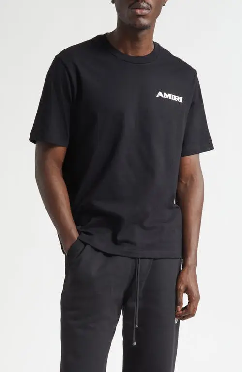 Amiri Sport Logo Graphic T-shirt - Black